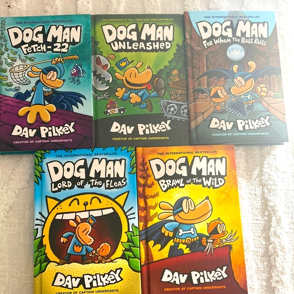 Other | Five Dog Man Books Brand New Never Been Used Before | Poshmark